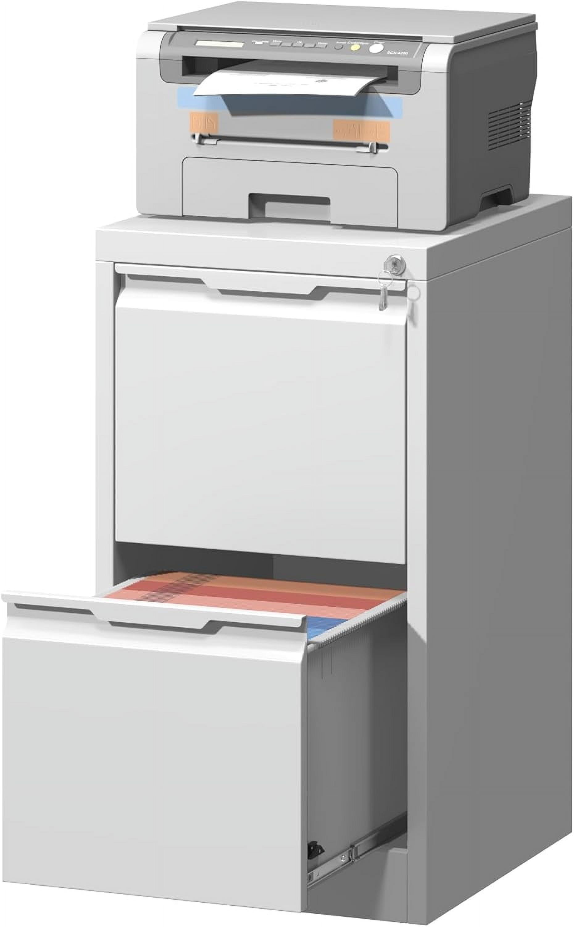 2 Drawer File Cabinet,Metal Vertical File Storage Cabinet with Lock ...