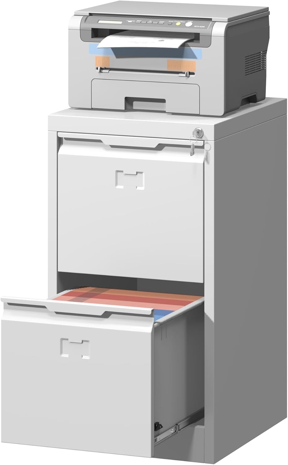 2 Drawer File Cabinet,Metal Vertical File Storage Cabinet with Lock ...