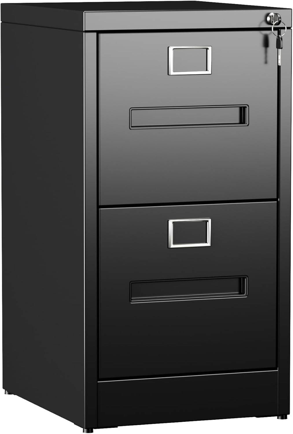 2 Drawer File Cabinet, Metal Vertical File Storage Cabinet with Lock ...