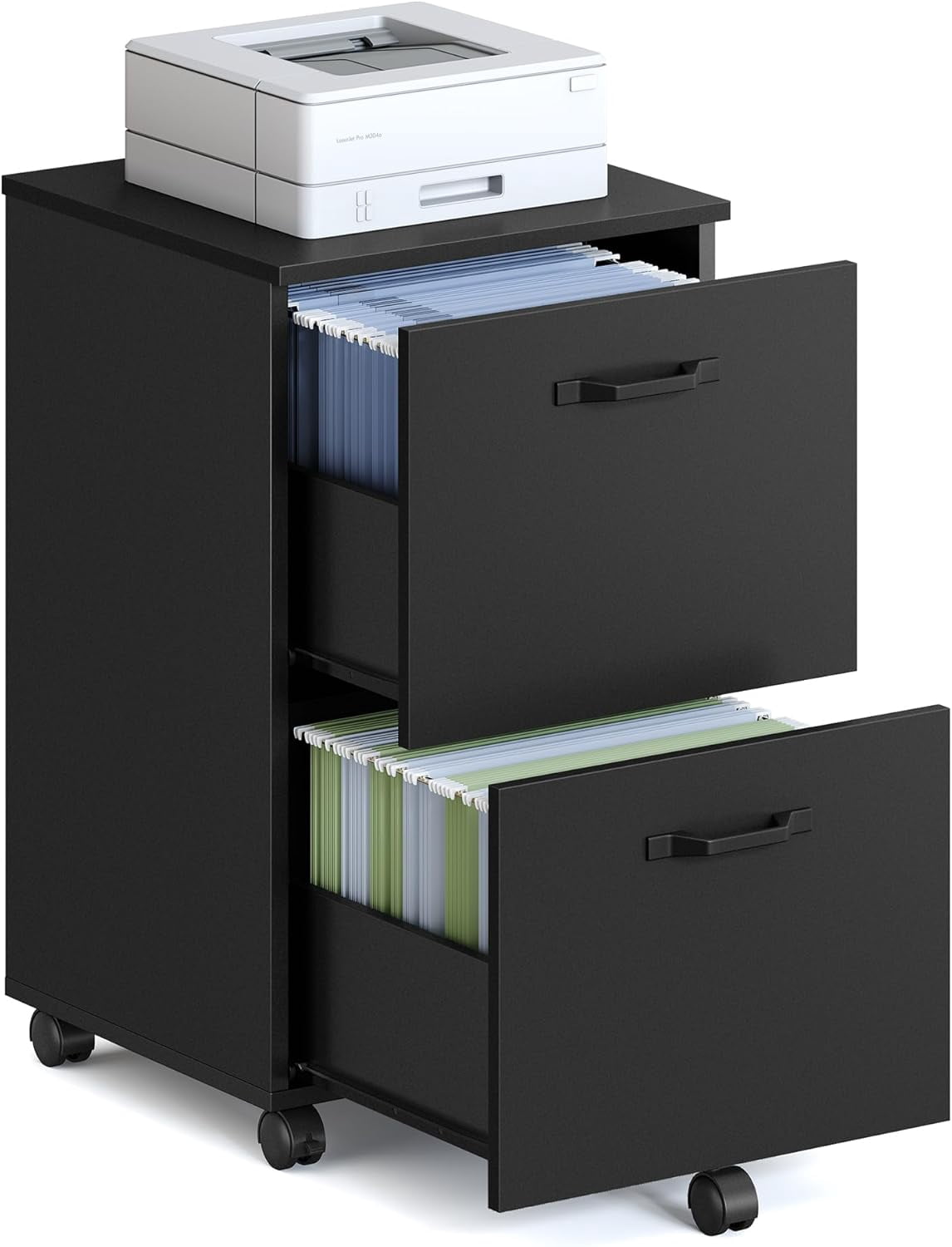 2-Drawer File Cabinet, Small Rolling Filing Cabinet for Home Office ...