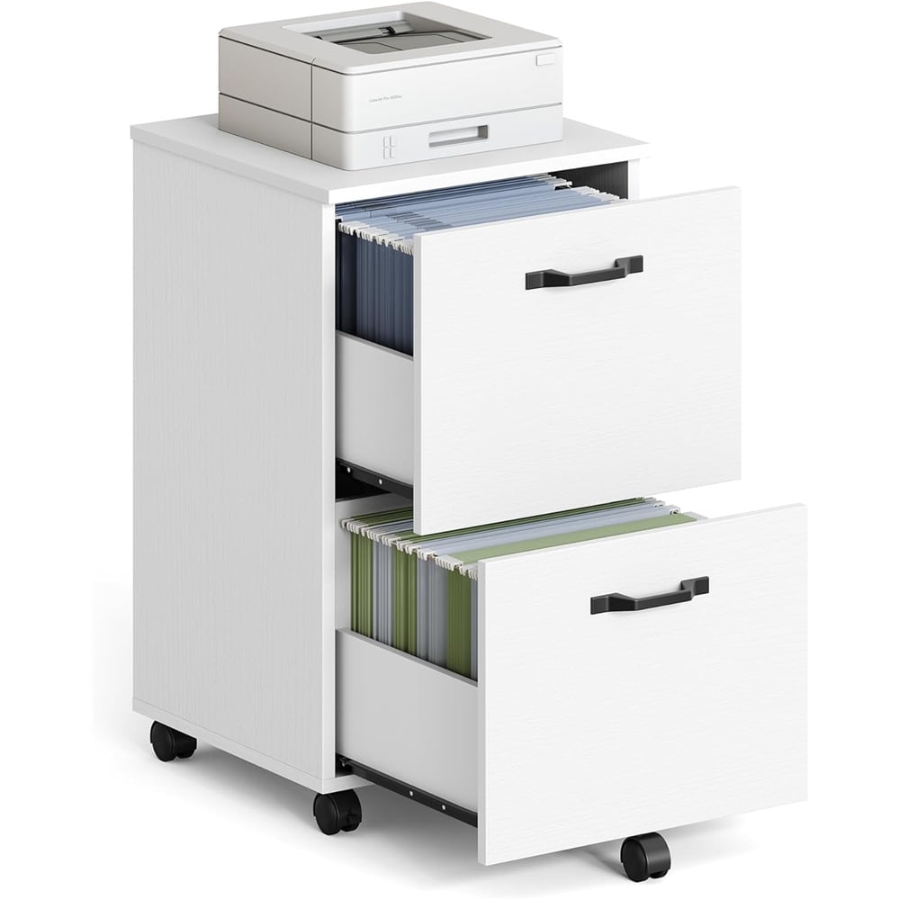 2-Drawer File Cabinet, Small Rolling Filing Cabinet for Home Office ...
