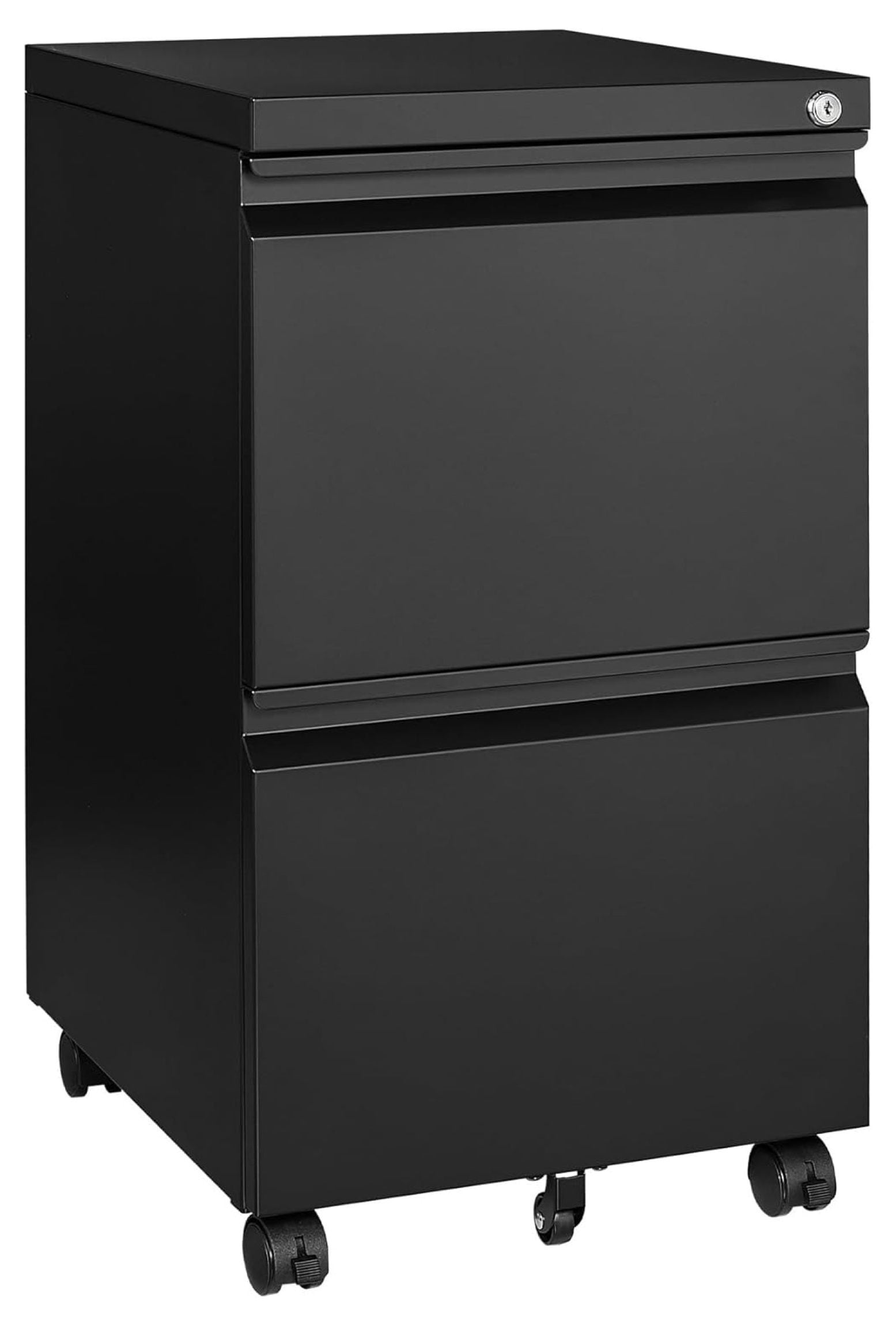 2 Drawer File Cabinet On Wheels Mobile Cabinet with Lock Under Desk ...