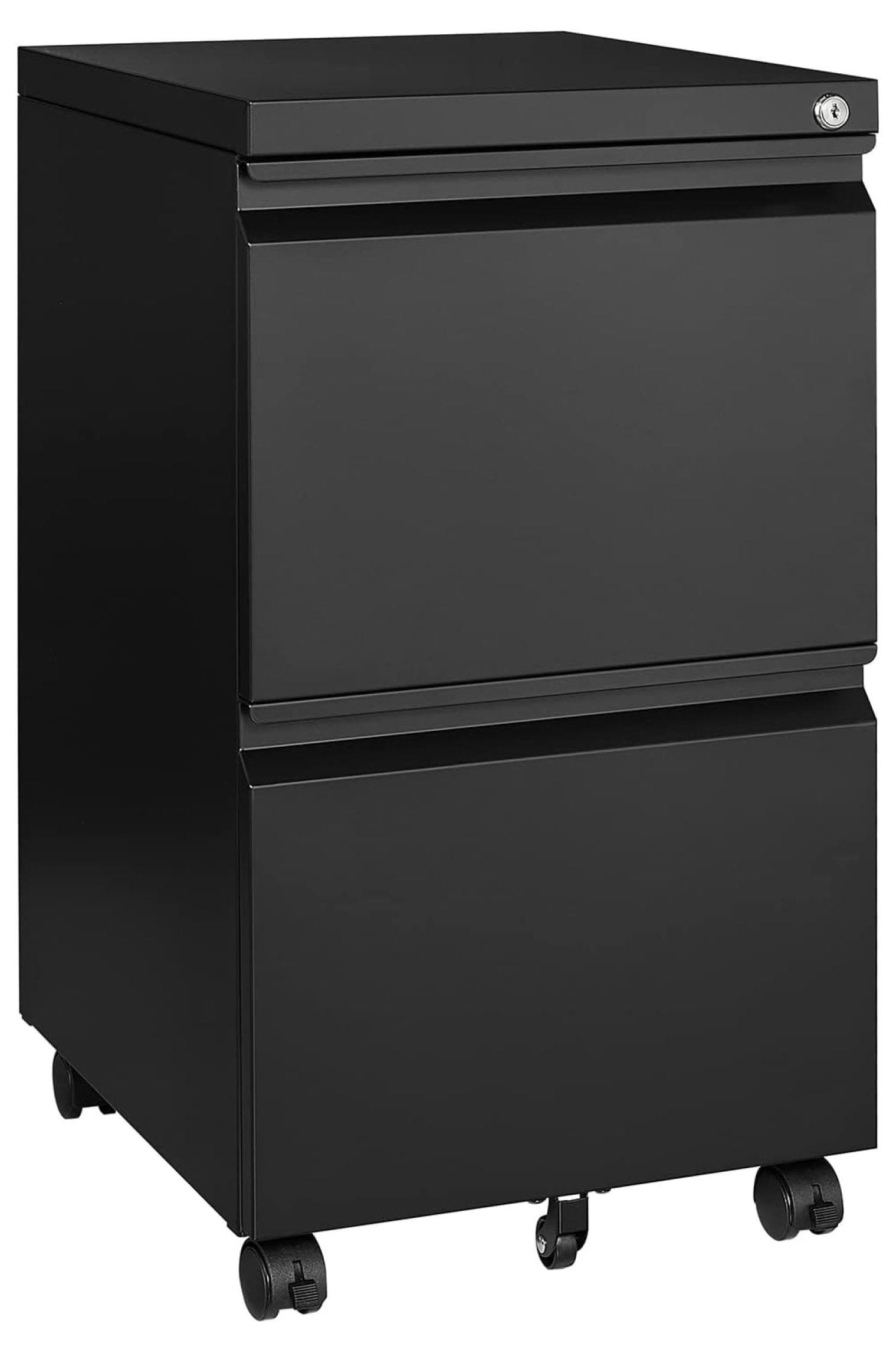 2 Drawer File Cabinet on Wheels, Home Office Mobile Under Desk with ...