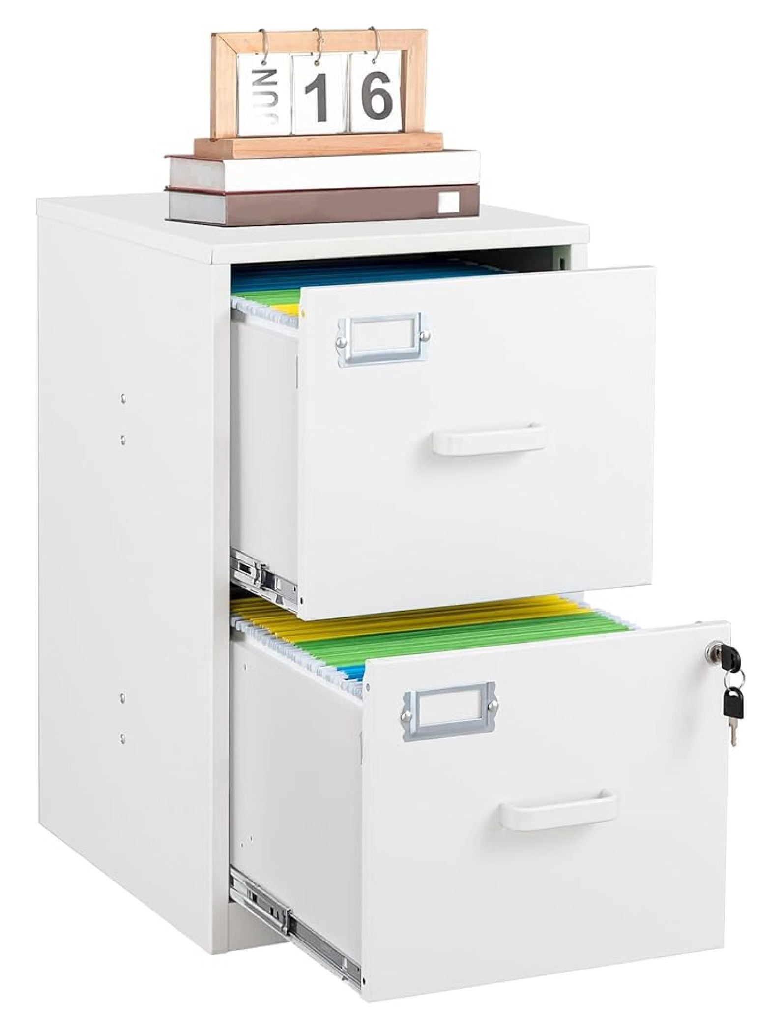 2 Drawer File Cabinet with Lock,Metal Office Filing Cabinets for Home ...