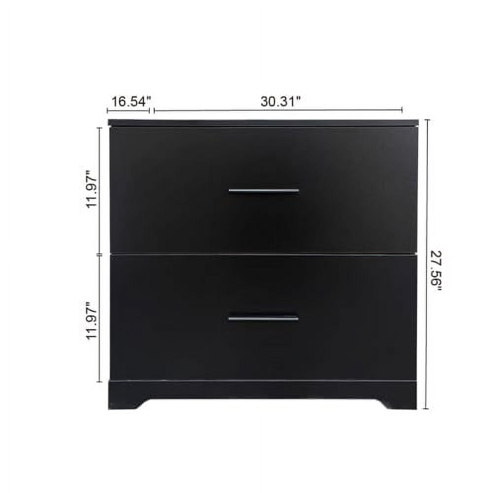 2 Drawer File Cabinets, Lateral Filing Storage Cabinets with Large Deep ...
