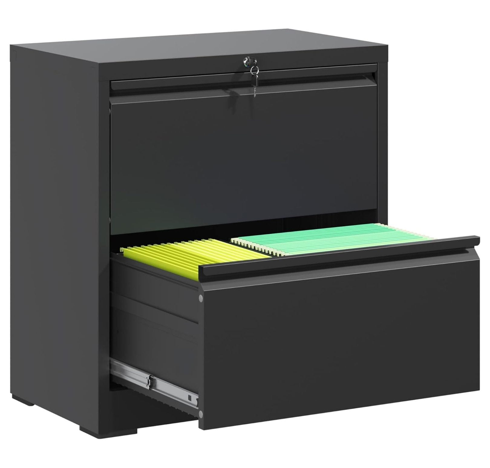 2 Drawer Lateral File Cabinet with Lock, Filing Cabinets for Home ...