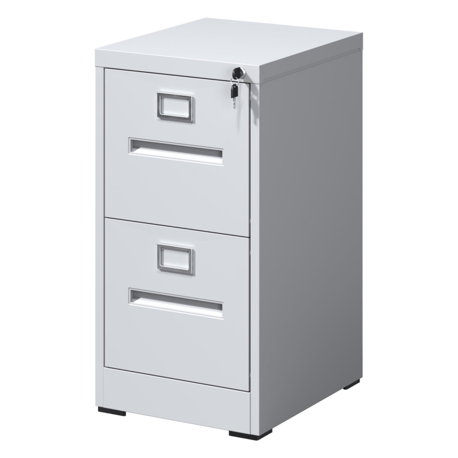 2 Drawer Lateral File Cabinet with Lock, Metal Lateral Filing Cabinet ...