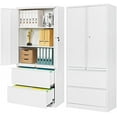 2 Drawer Lateral File Cabinet Metal Cabinet with Drawers Locking File ...