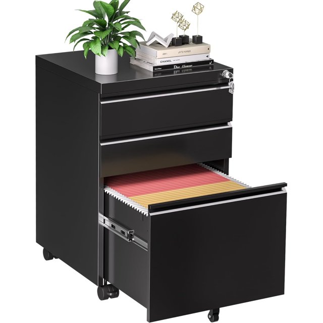 2 Drawer Lateral File Cabinet with Lock, 32" W White Lateral Filing ...