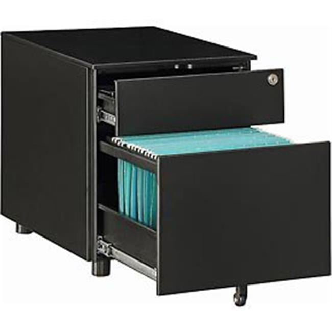 2 Drawer Low File Cabinet - Black - Walmart.com
