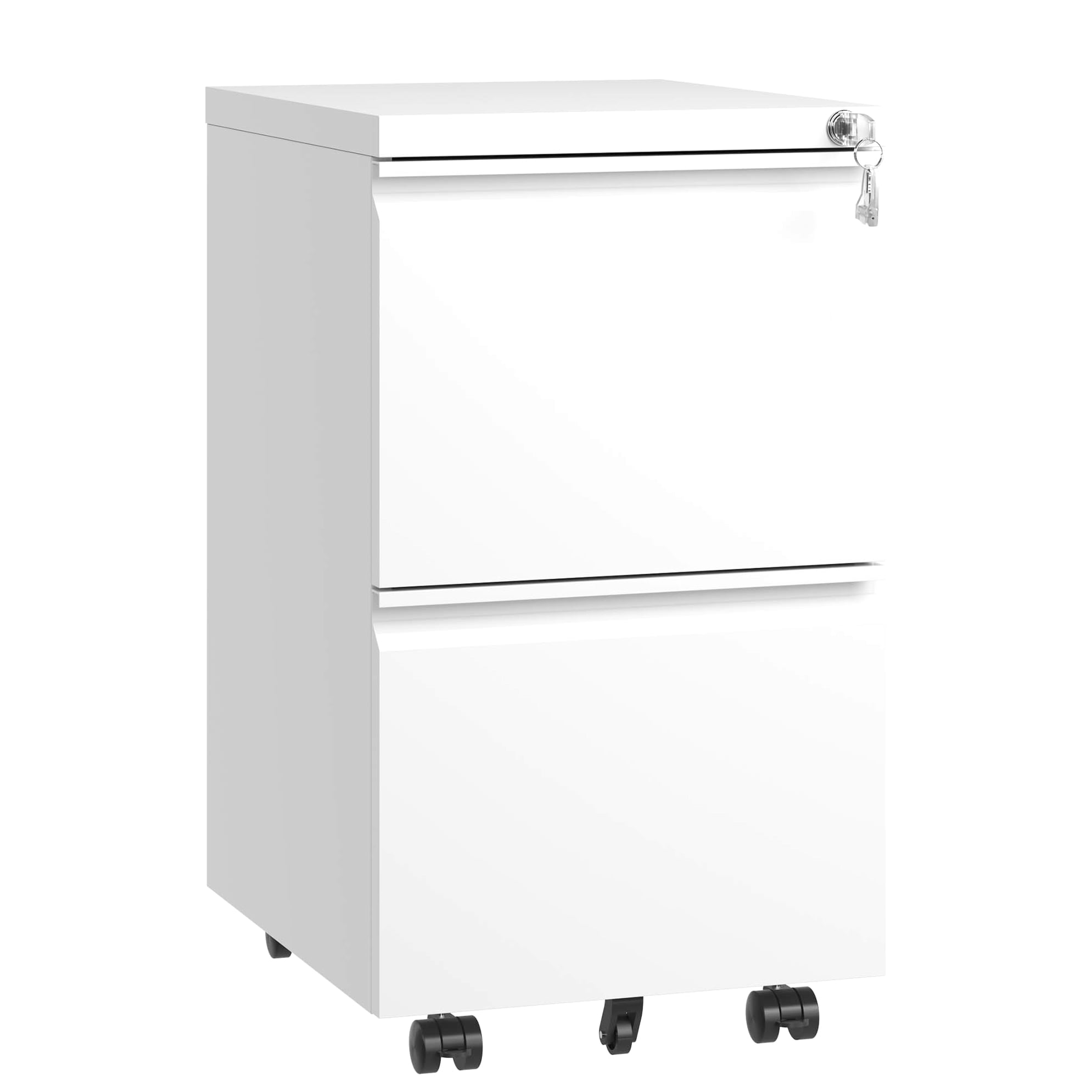 2 Drawer Metal Lockable Office Cabinet - Organize Your Work Fits Legal ...