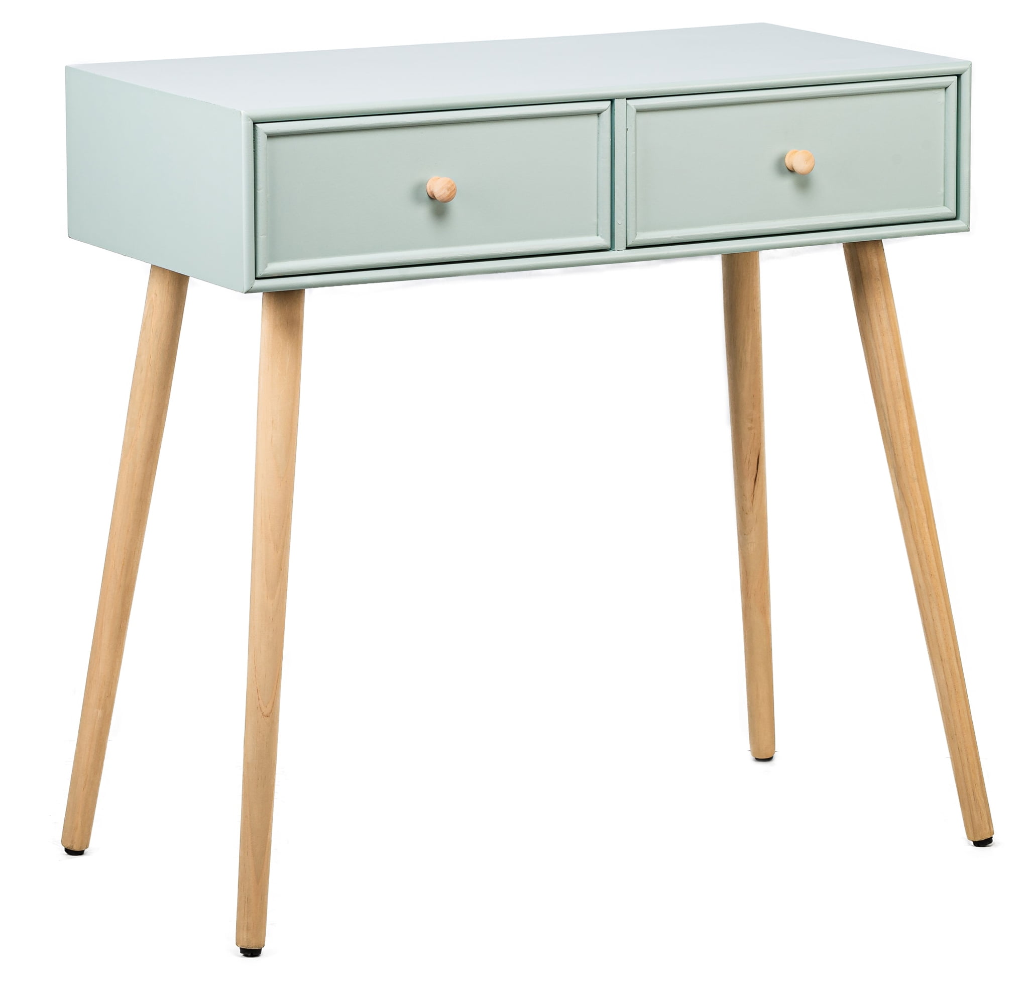 2-Drawer Mint Green Console Table Sea Side Style Living Room - Walmart.com