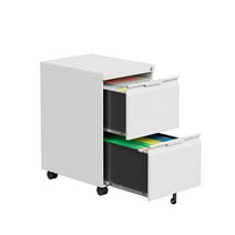 Simply Tidy's White Modular Mobile Chest- Rolling Cabinet with Drawers ...