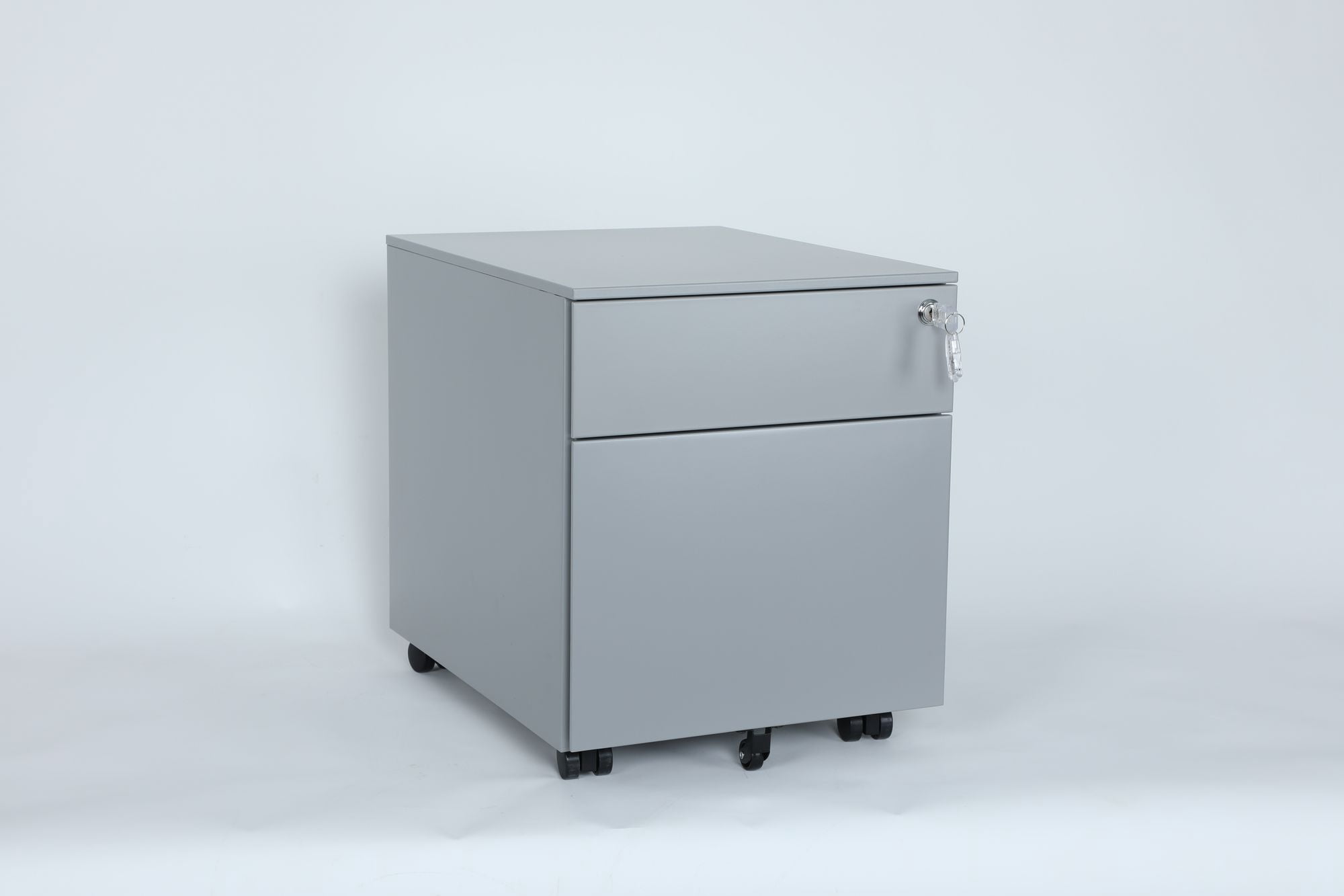 2 Drawer Mobile File Cabinet with Lock Metal Filing Cabinet for Legal ...
