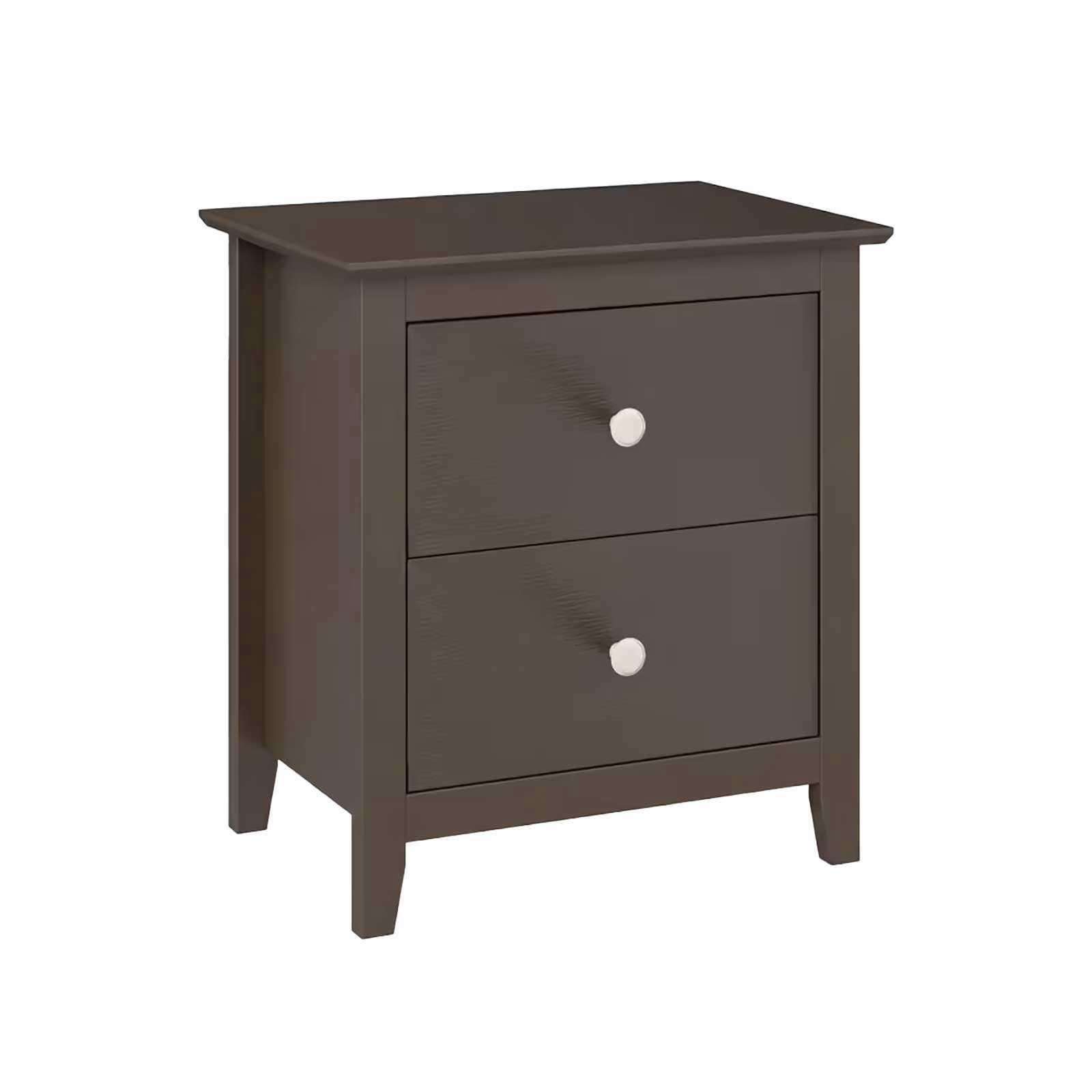 2 Drawer Nightstand,Modern Wooden Bedside Table with Storage,End Table ...