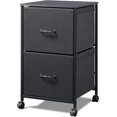 2-Drawer Rolling File Cabinet for A4 or Letter Size, Fabric Vertical ...
