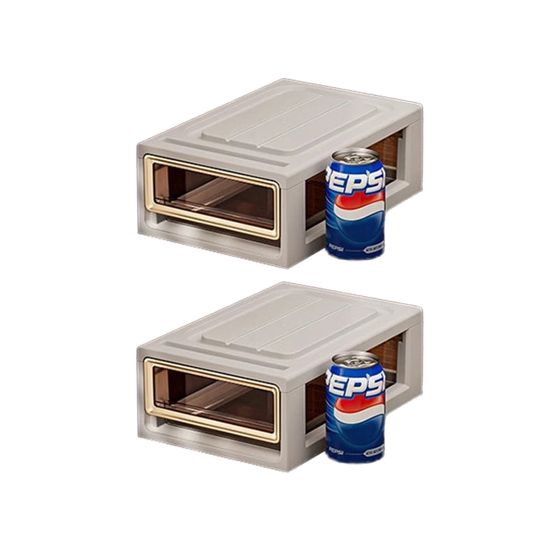 2 Drawer Storage Organzier - Plastic Drawer Stroage, Stackable Storage ...