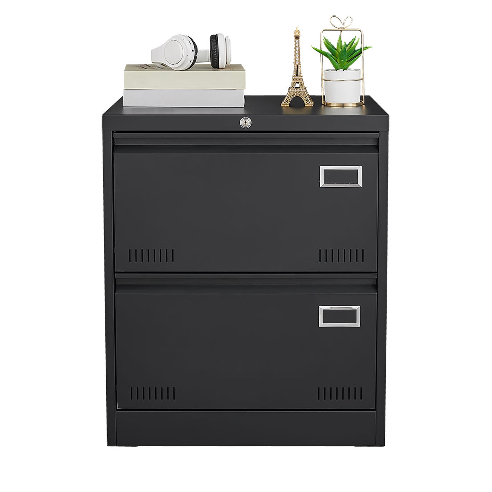 2 Drawer Vertical File Cabinet, Metal Lockable File Cabinet With Lock ...