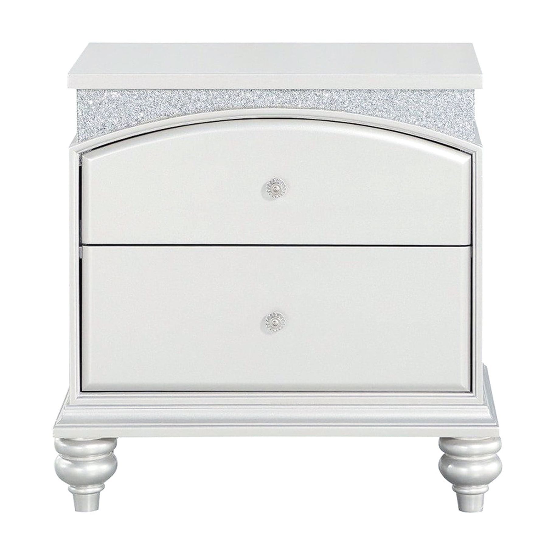 2-Drawer Wooden Bedroom Nightstand | Clean Line Design | Poplar Wood ...