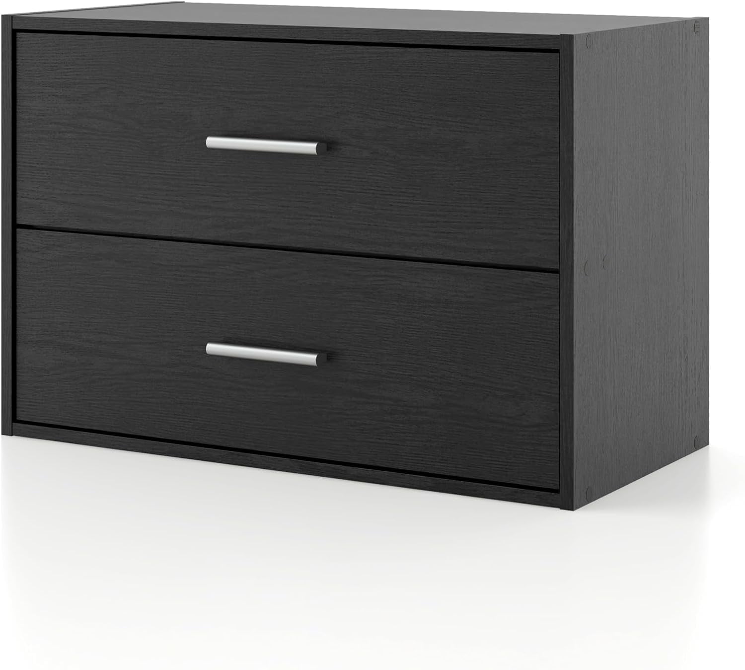 2-Drawer Wooden Stackable Storage Drawers, Small Food Pantry Cabinet ...