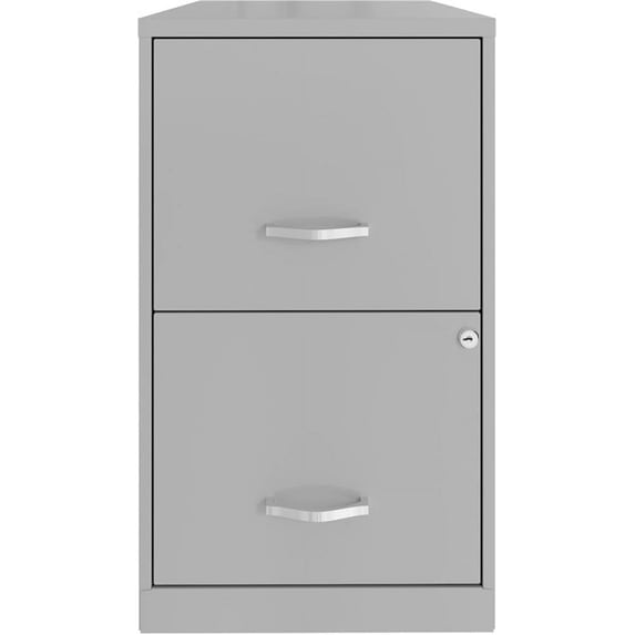 2 Drawers 24.5" Vertical Black Metal Filing Cabinet Lockable Pre ...
