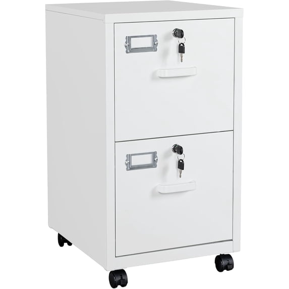 2 Drawers File Cabinet with Lock Metal Vertical File Cabient with ...