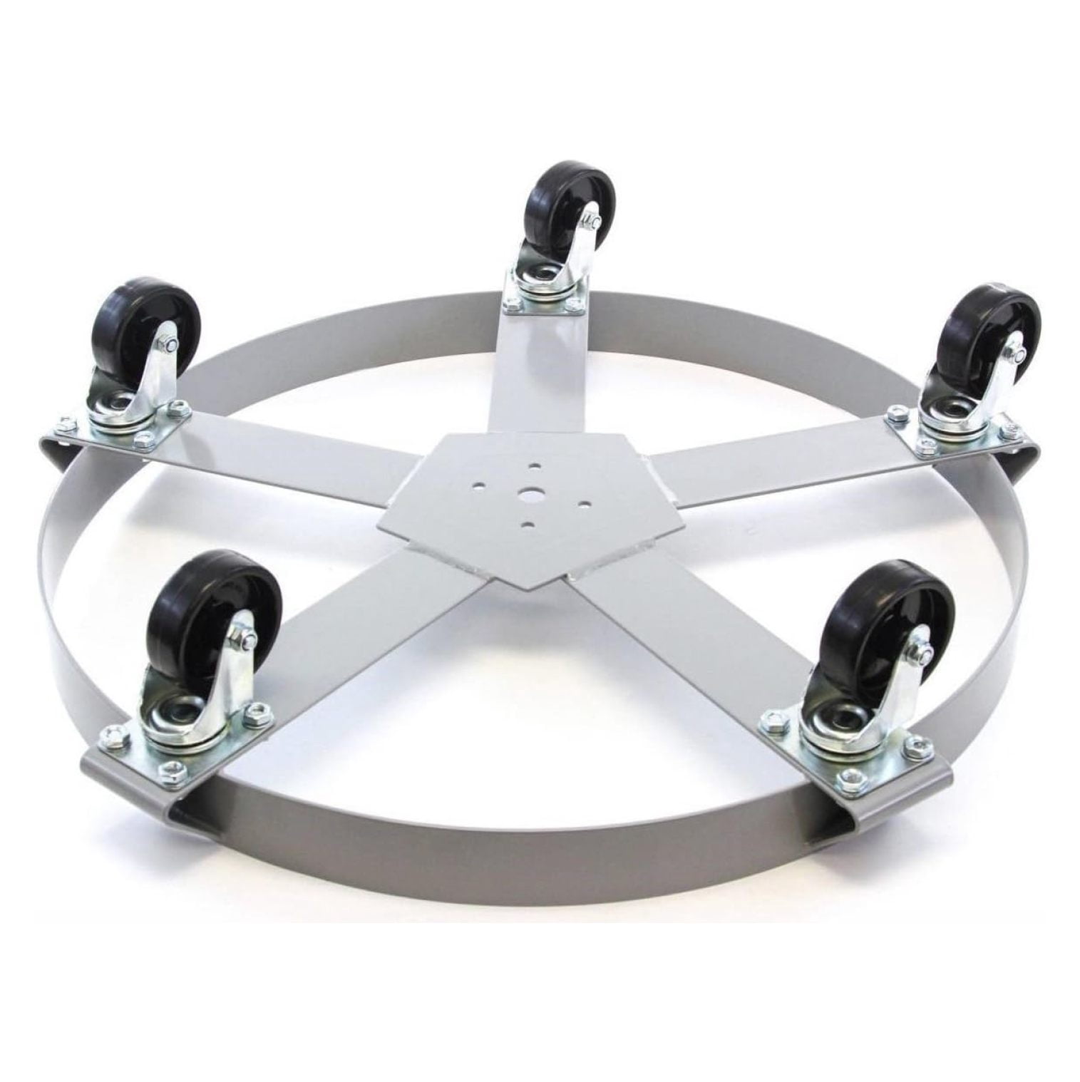 2 Drum Dolly 55 Gal 5 Wheel Swivel Casters Heavy Steel Frame Easy Roll ...