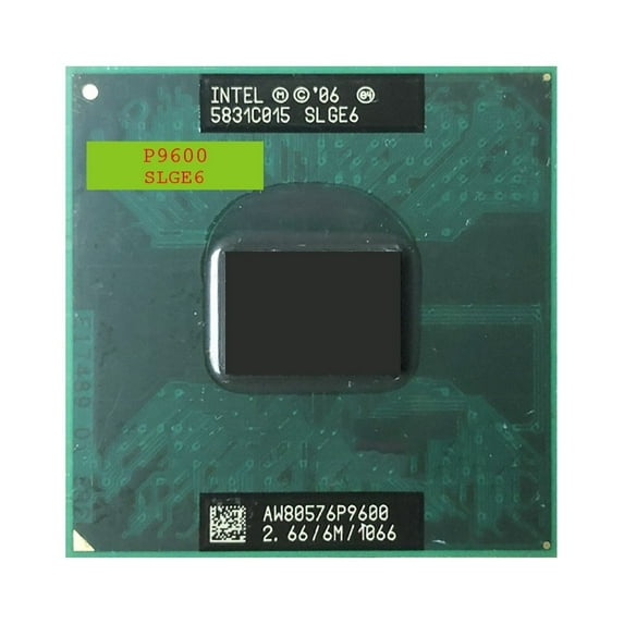 2 Duo Mobile P9600 SLGE6 2.6 GHz Dual- Dual-Thread CPU Processor 6M 25W ...