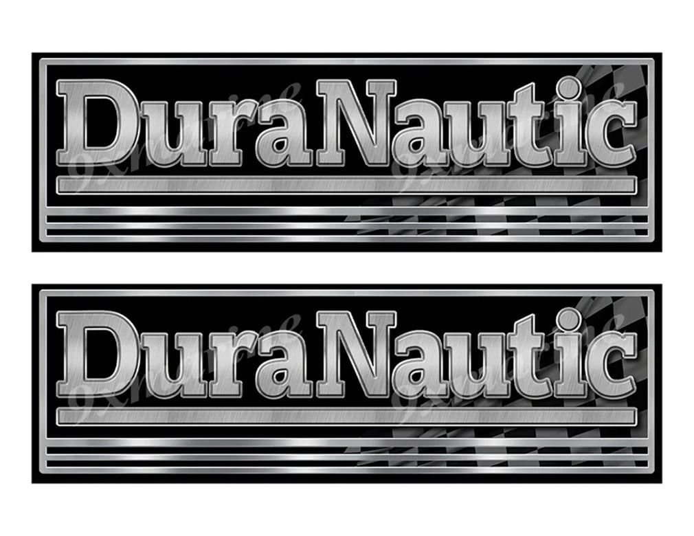 2 Dura Nautic Boat Classic Stickers. Remastered Name Plate - Walmart.com