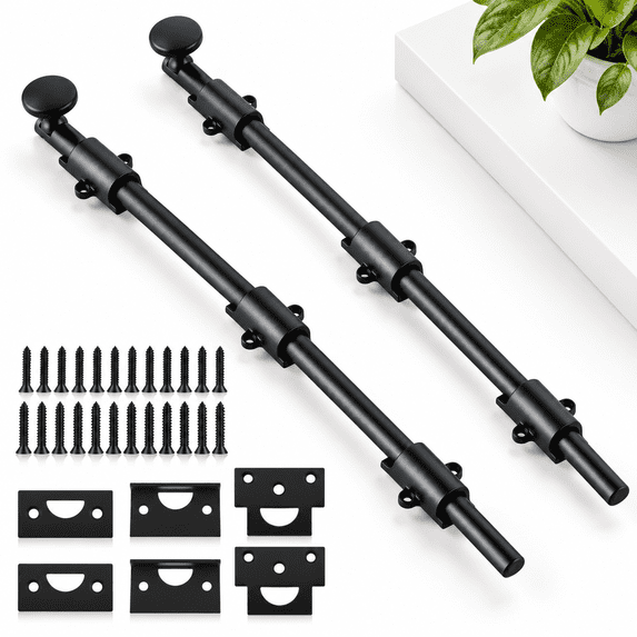2 Dutch Door Bolt 18 Inch Surface Sliding Locks Hardware Solid Brlatch ...