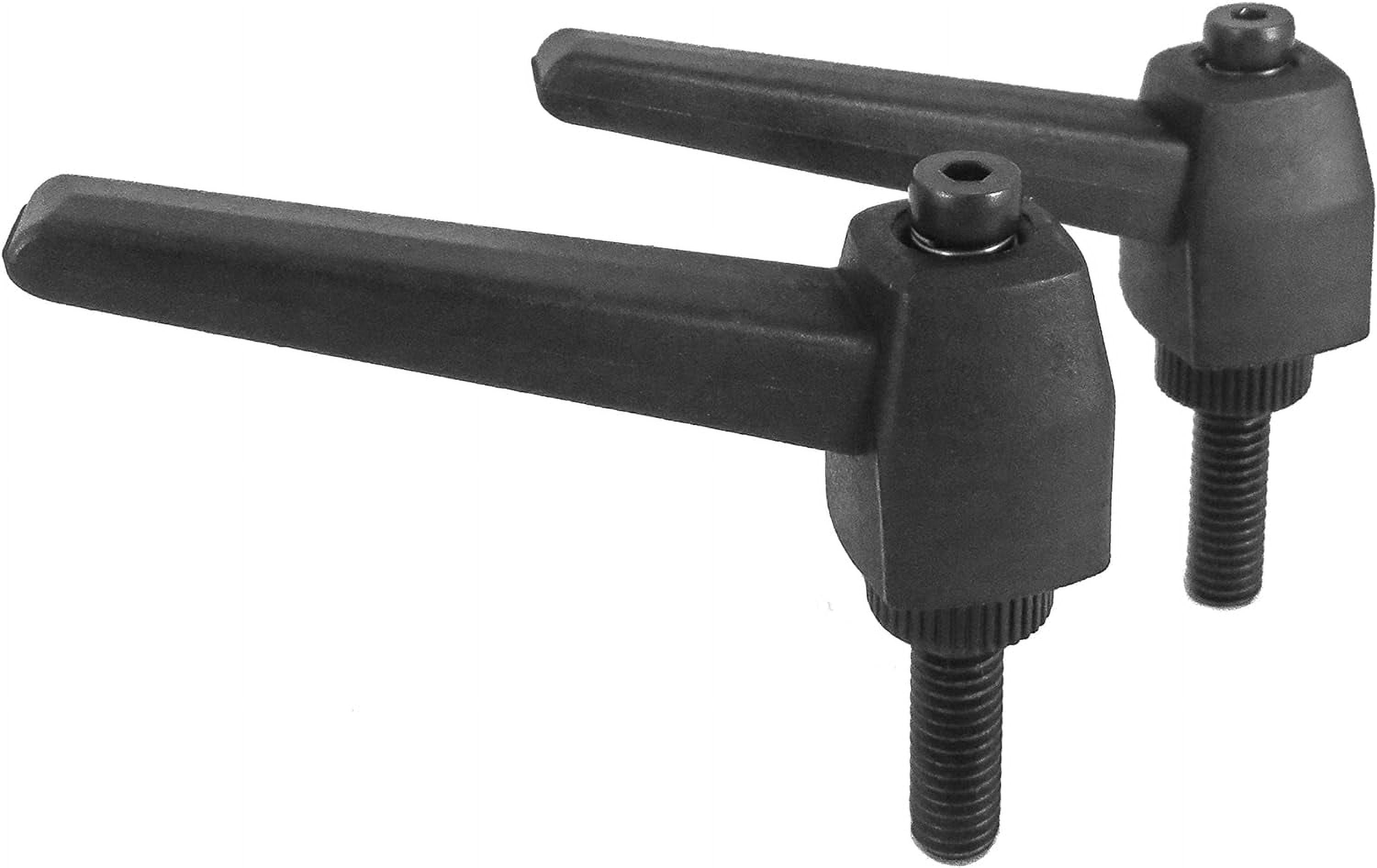 2 Each 5/16 18 Black Nylon Push Button Ratchet Level Adjustable Handles ...