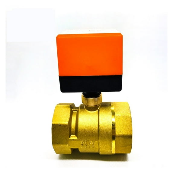 2" Electric Ball Valve Brass Air Conditioning Floor Heating Solenoid ...