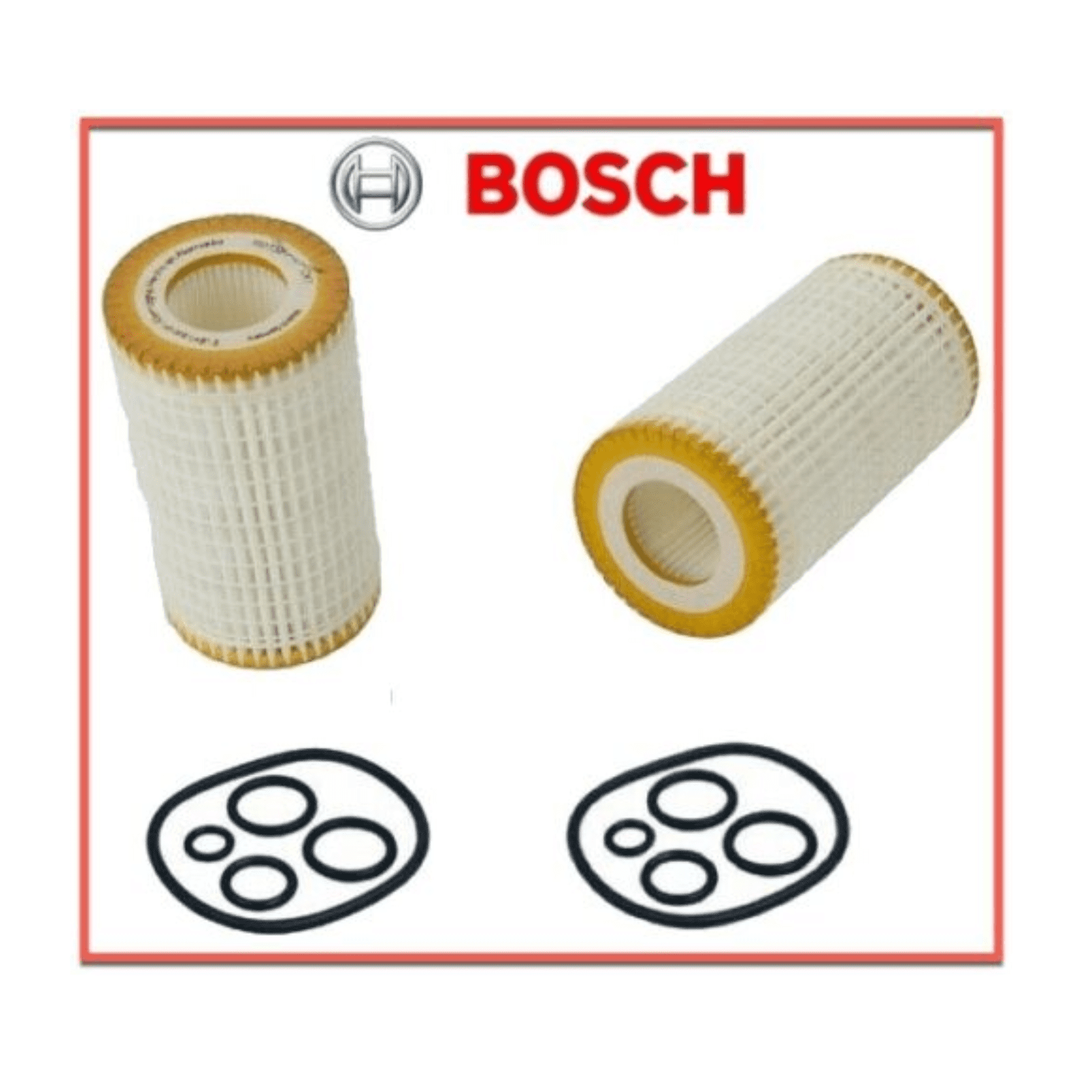 2 Engine Oil Filters Bosch for Mercedes Benz Sprinter replace OEM ...