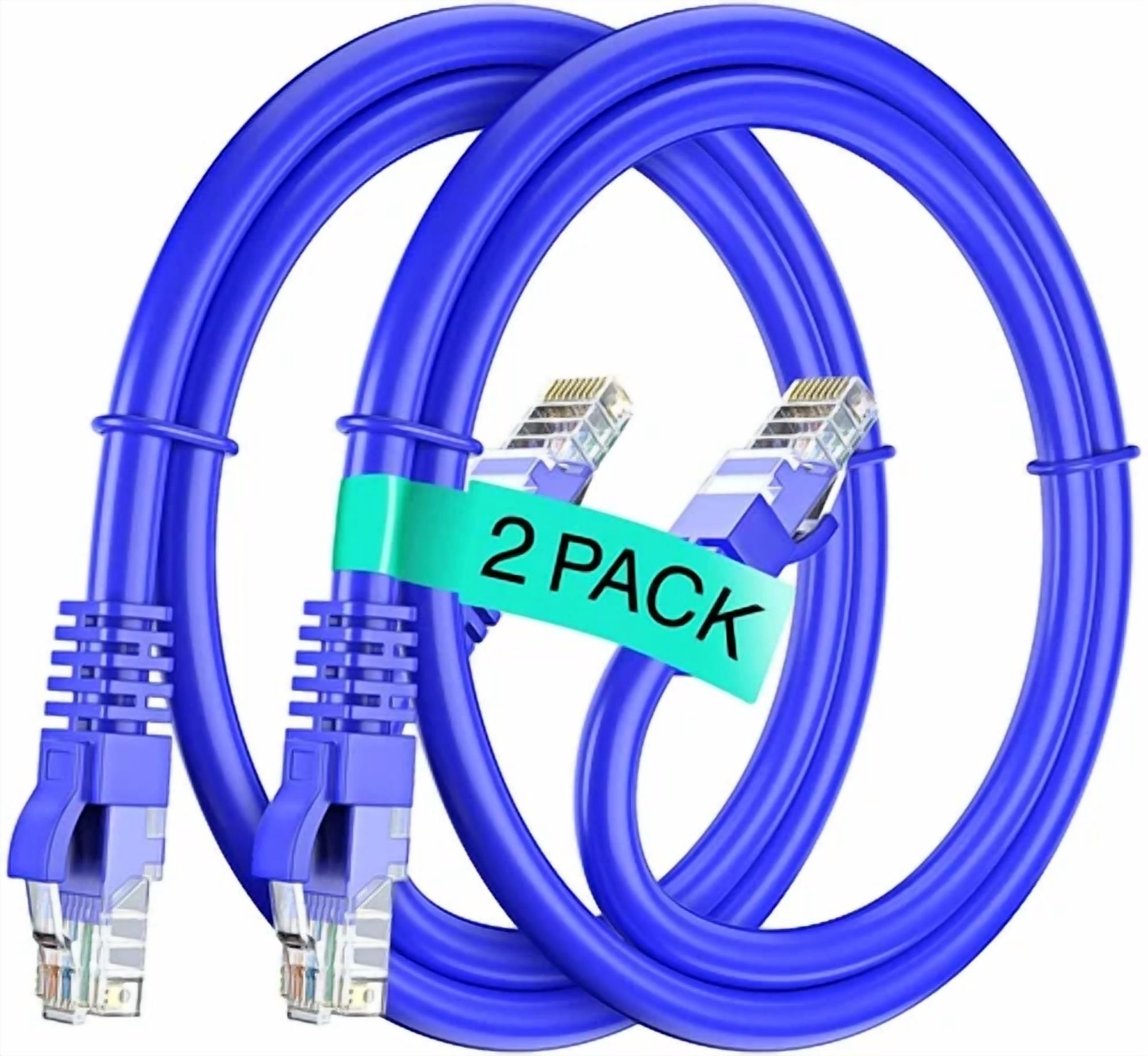 2 Epc3Bl 3' Cat6 Ethernet Network Patch Cable Rj45 23Awg 600M Solid ...