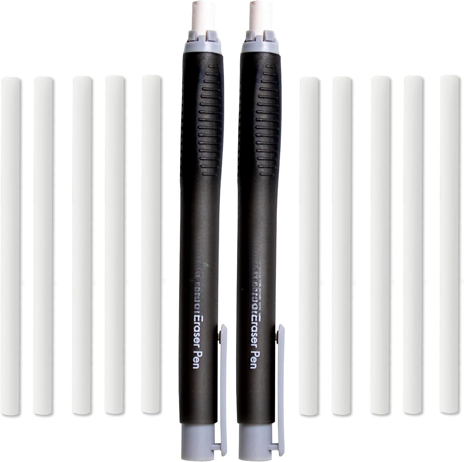 2 Eraser Pen with 10 Eraser Pen Refills Set, Easy to Use for Mechanical ...