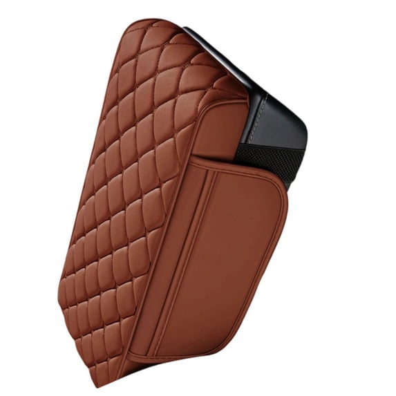 2. Ergonomic Car Console Cushion With Nonslip Base, Soft Leather ...