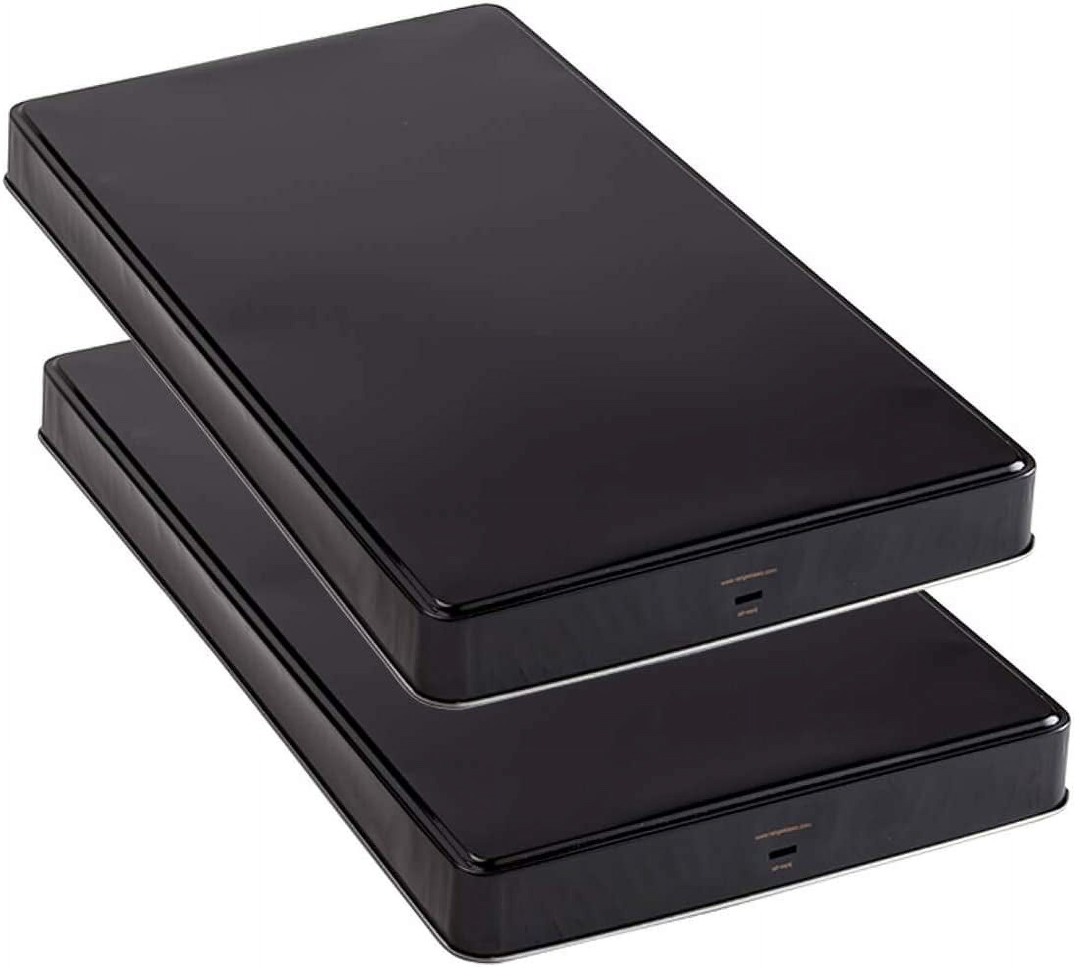 2 Extra Deep Burner Covers, Large, Black - Walmart.com