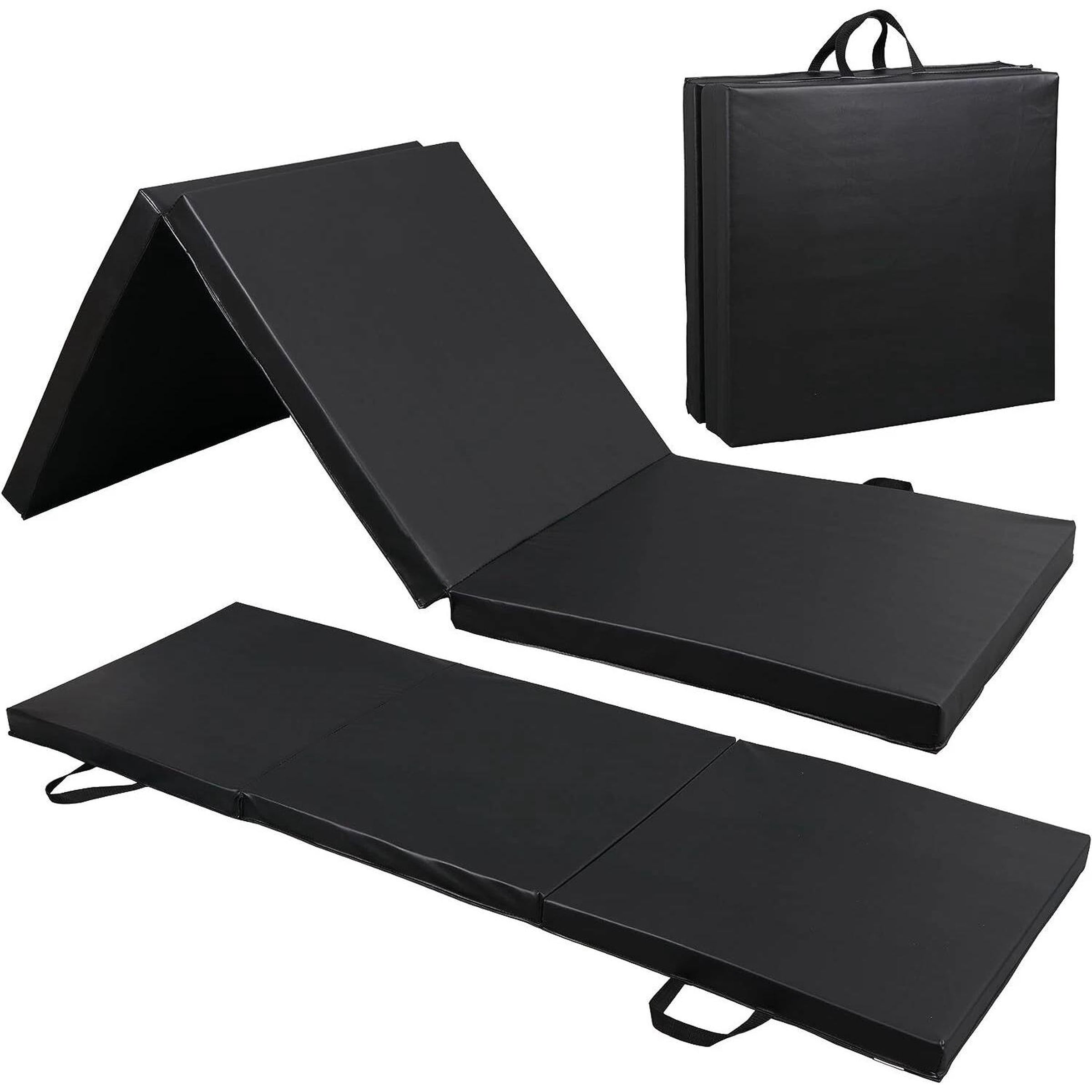 2" Extra Thick Tri-fold Folding Gym Exercise Mat Workout Yoga w ...