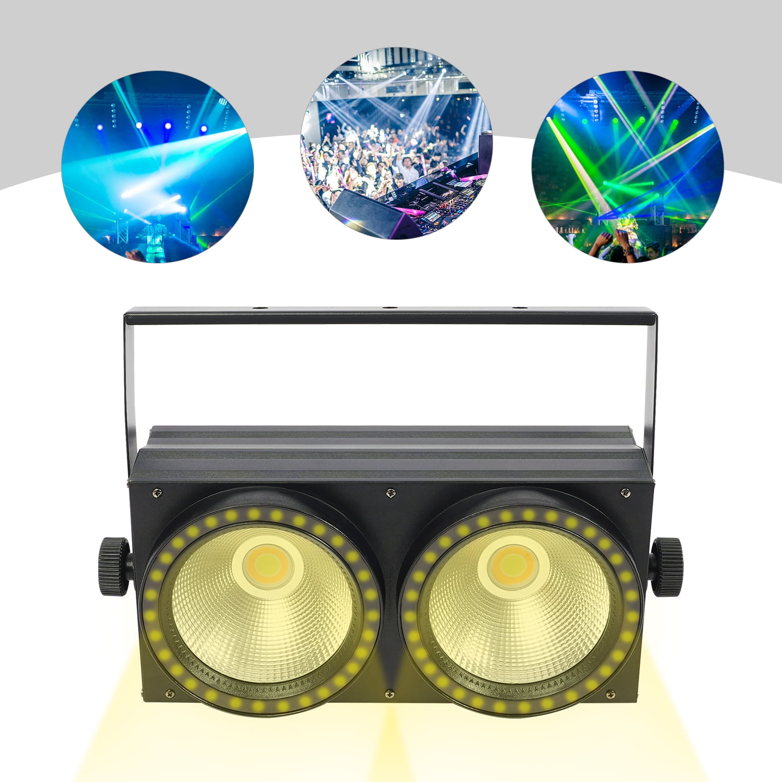 2-Eyes LED COB Stage Light, Black LED COB Par Light 60° Beam Angle ...