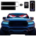 2 Eyes for Windshield 14.56"x3.62", Programmable Animated Devil Eyes ...