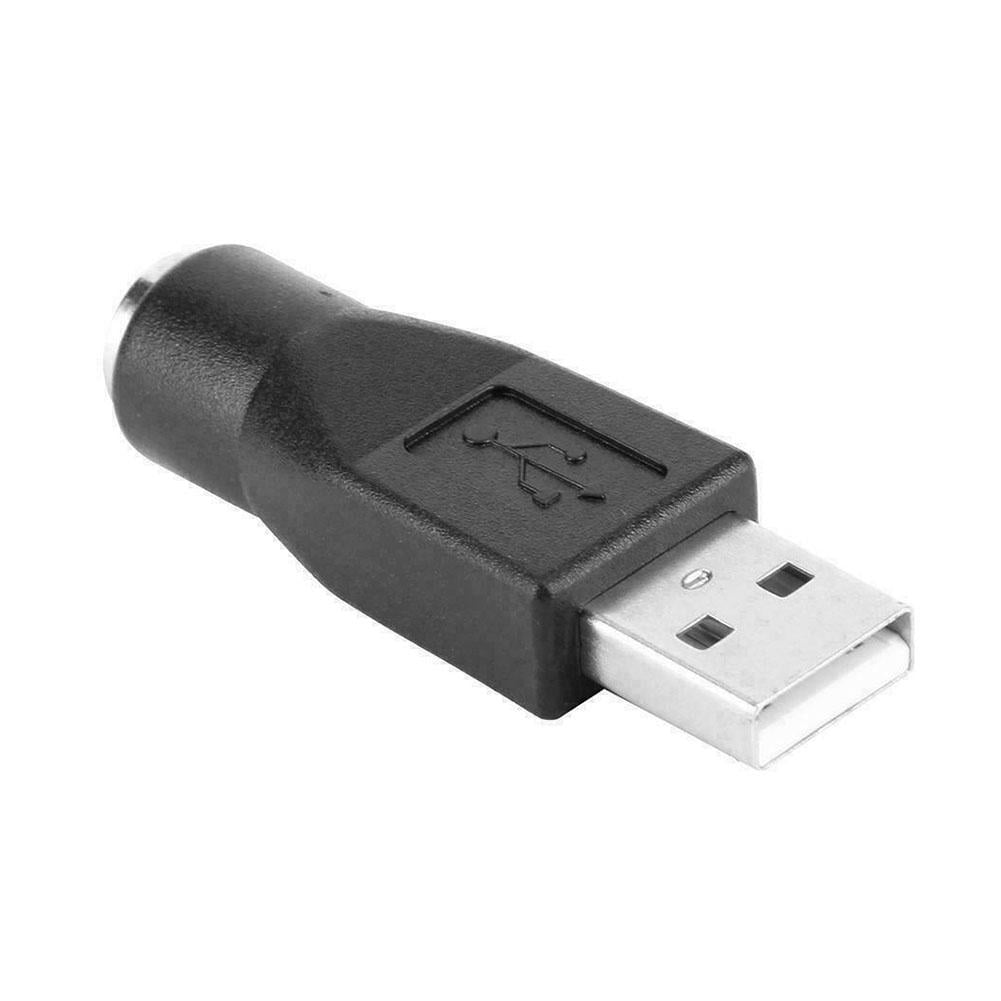2 FEMALE TO USB MALE ADAPTOR CONVERTER ADAPTER KEYBOARD-N MOUSE PC X9Z2 ...