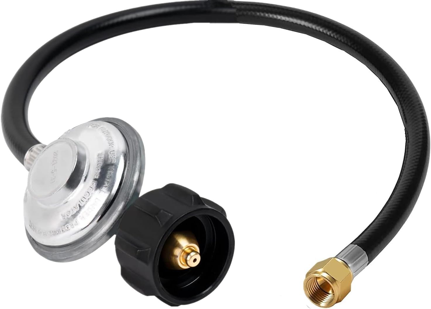2 FT Universal Grill Regulator and Hose for Most LP Gas Grill ...