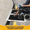 2 FT Wheelchair Ramp,Non-Slip Aluminum Folding Wheelchair Ramp,Door ...