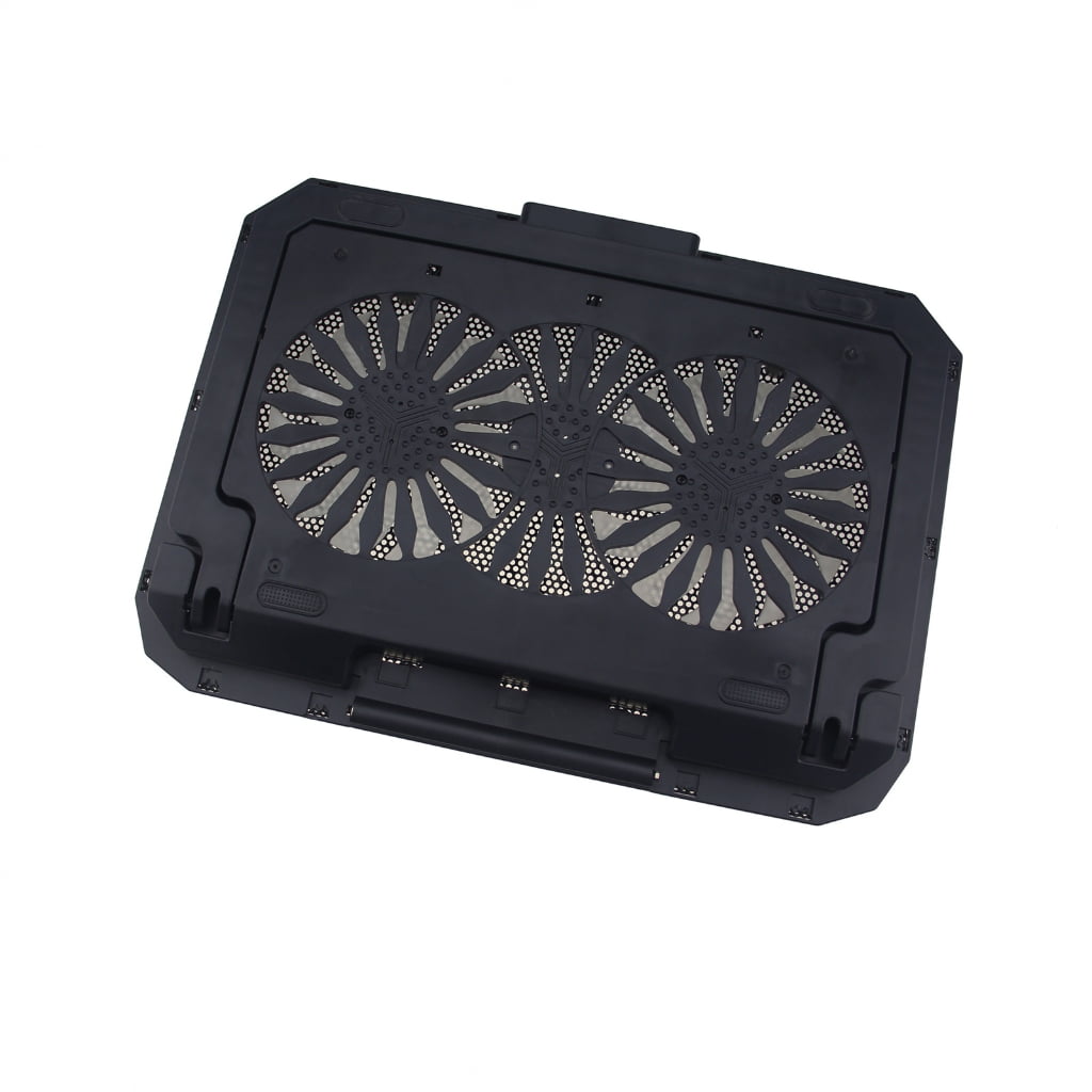 2-Fan Computer Cooling Pad Height Adjustable Laptop Stand With Phone ...