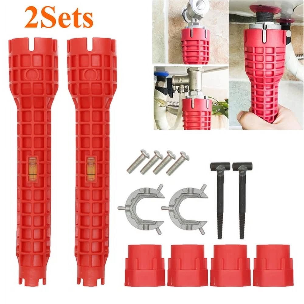 2*Faucet Sink Installer 8In1 Multi Tool Pipe Wrench Plumbing For ...