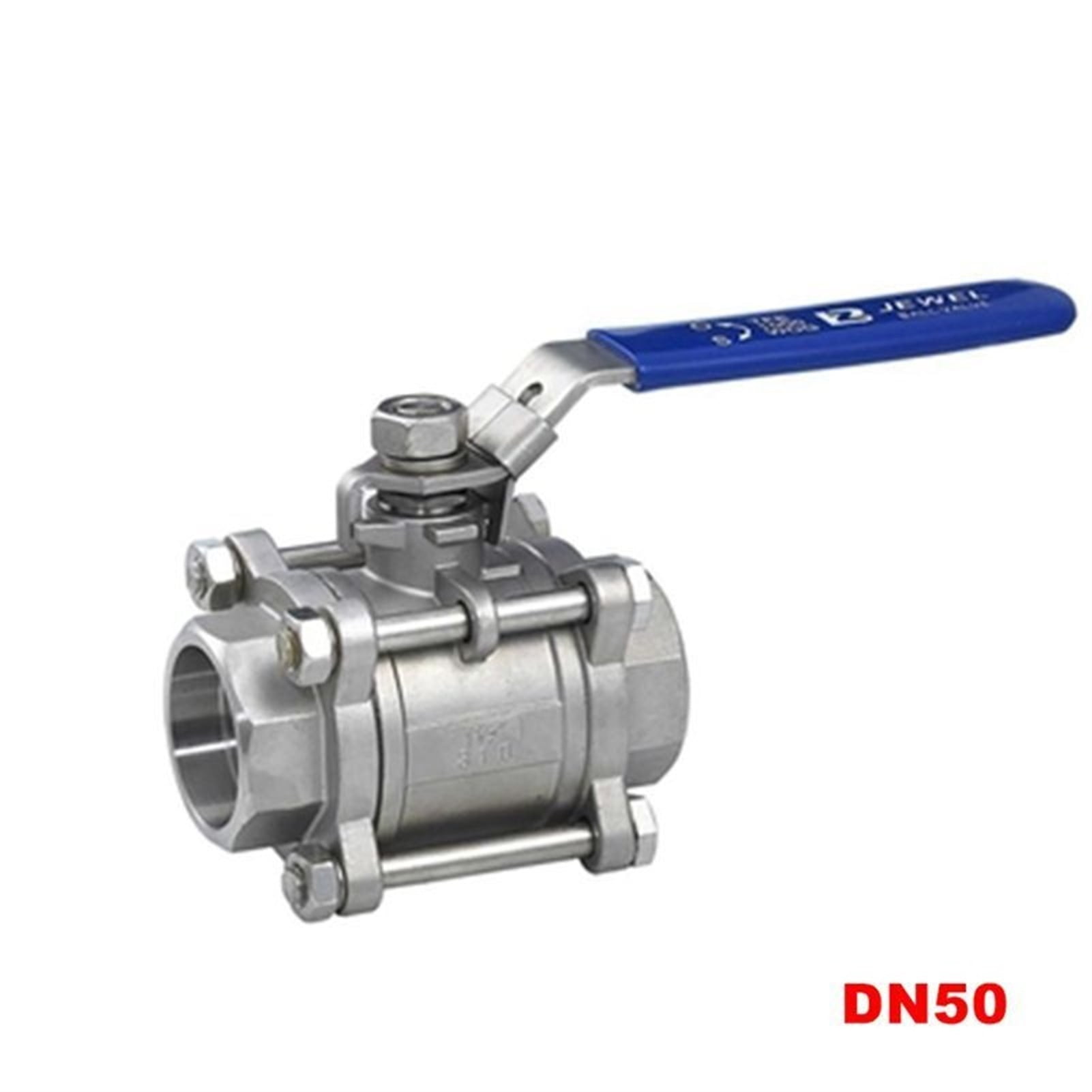 2" Female Thread SS201 304SS Stainless Steel 1000 WOG 3 Piece Full Port Ball Valve DN50 ,Long ...