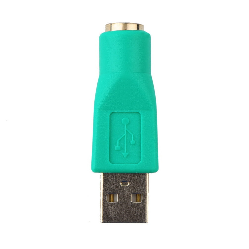 2 Female to USB Male Adapter Keyboard Mouse to USB Convertor Connector ...
