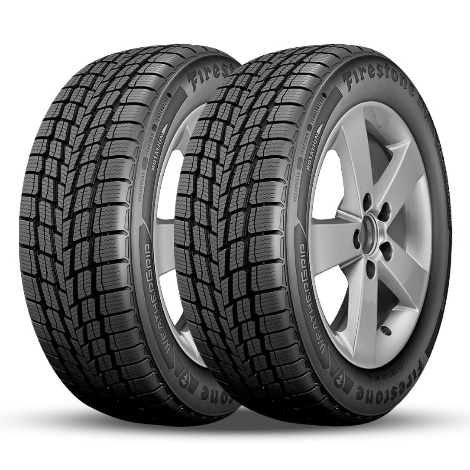 2 Firestone Weathergrip 225/60R18 100H 640AA ALL WEATHER Tires 65K Mile ...