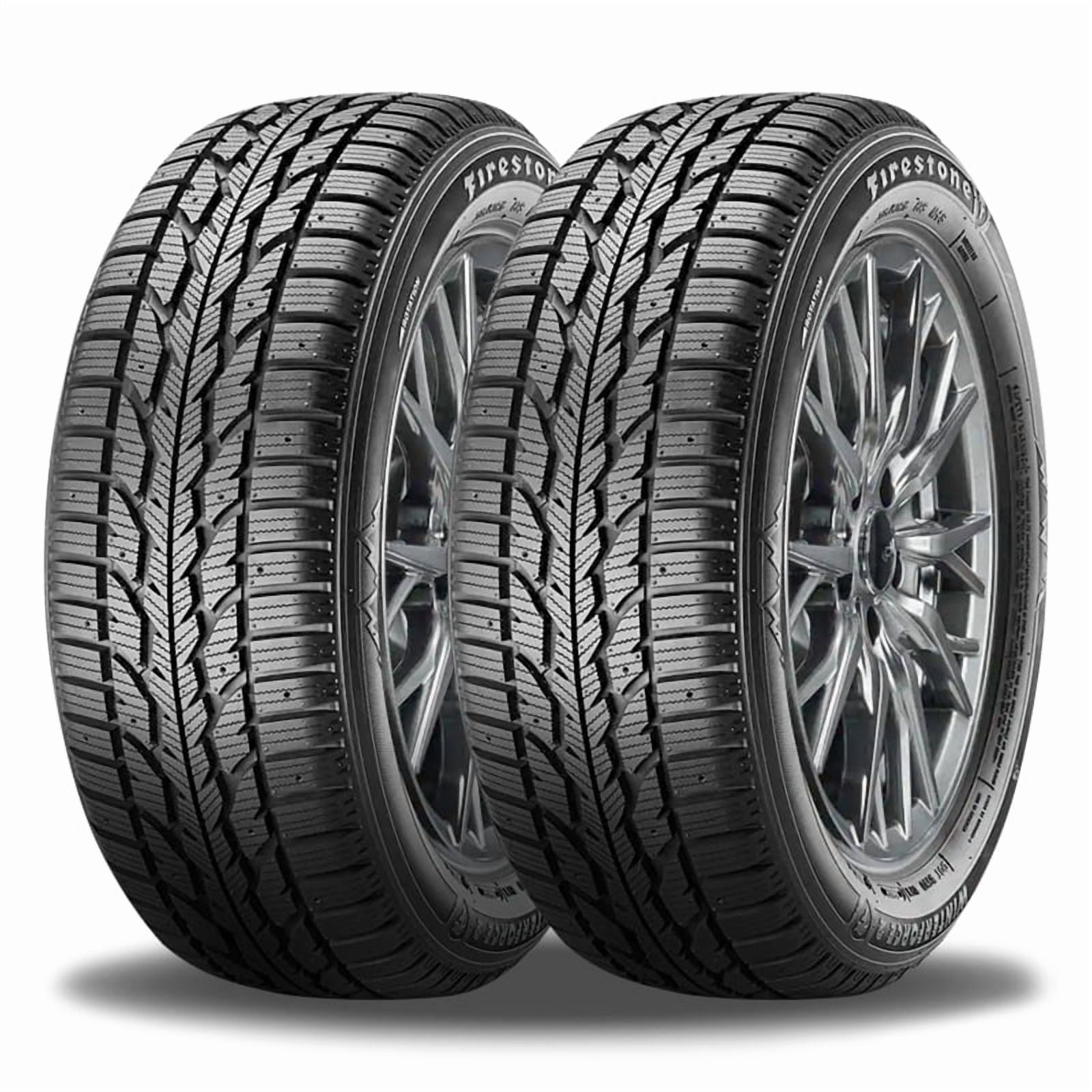 2 Firestone Winterforce 2 225/60R18 100S Studdable Winter / Ice / Snow ...