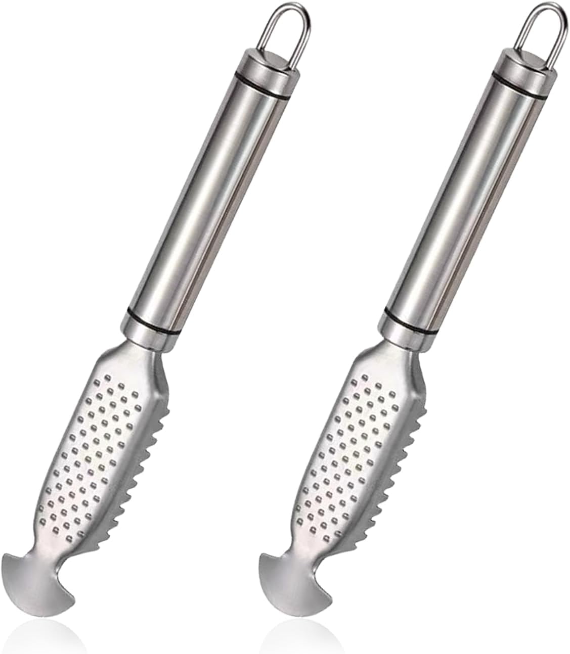2 Fish Scales Scraping Tool,Multifunction Stainless Fish Scaler Remover ...